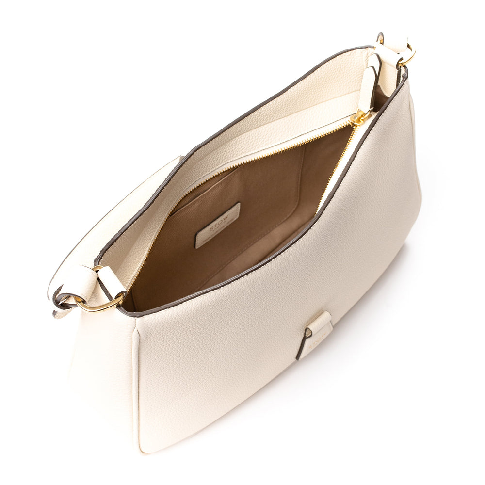Spring Moon (Cream) Leather Beth Shoulder Bag