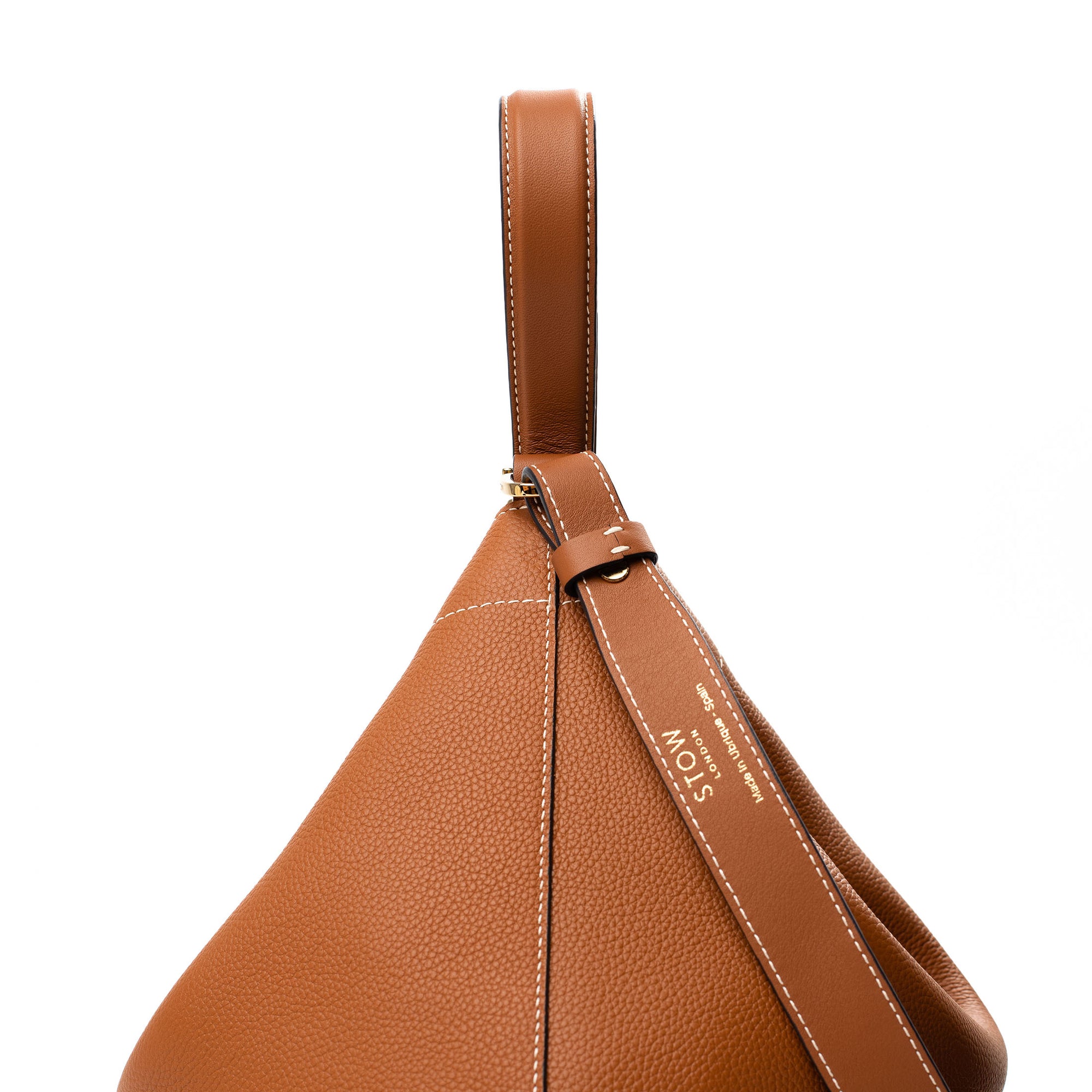 Curve Bag in Earth Tan Leather from STOW London