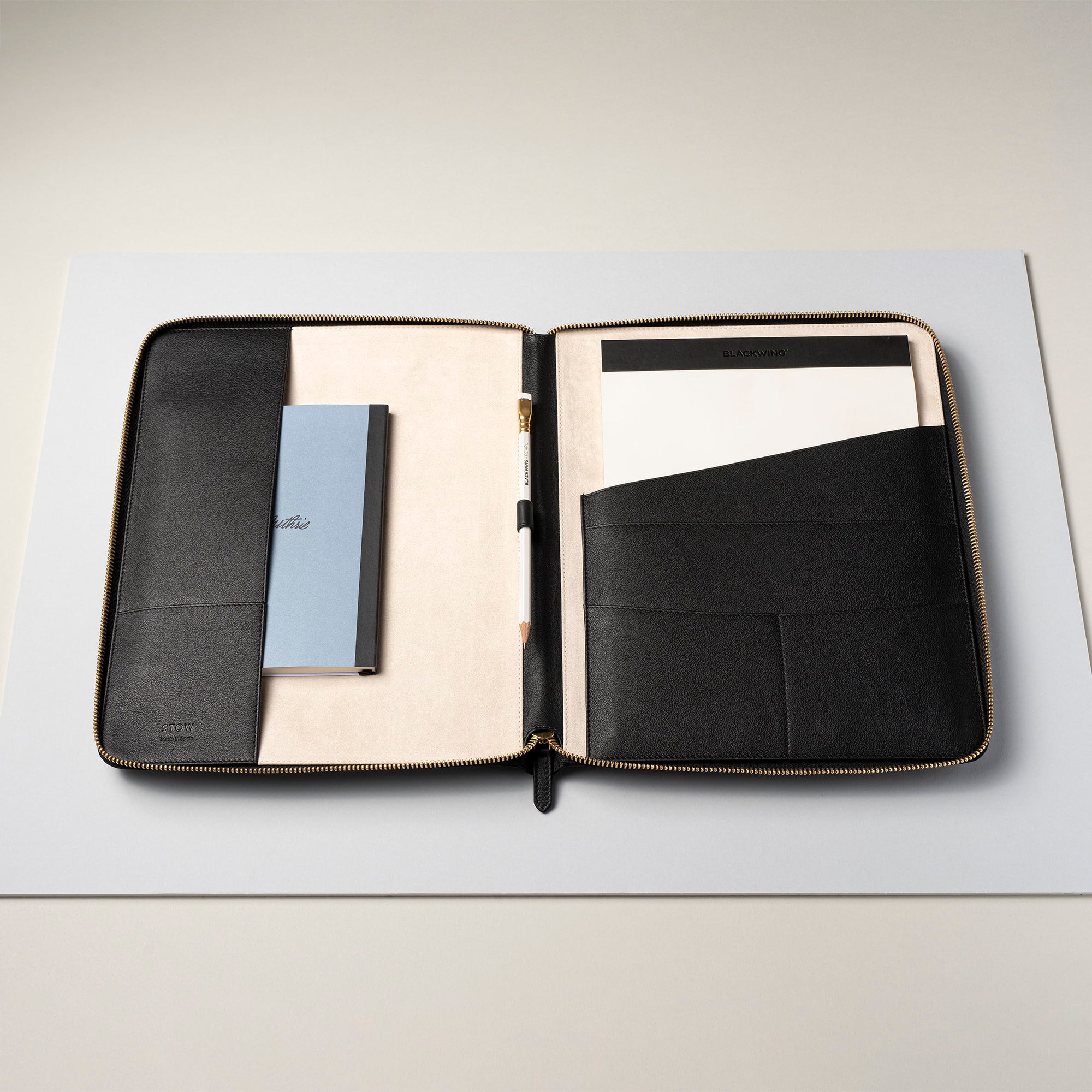 Black Leather Executive Folio