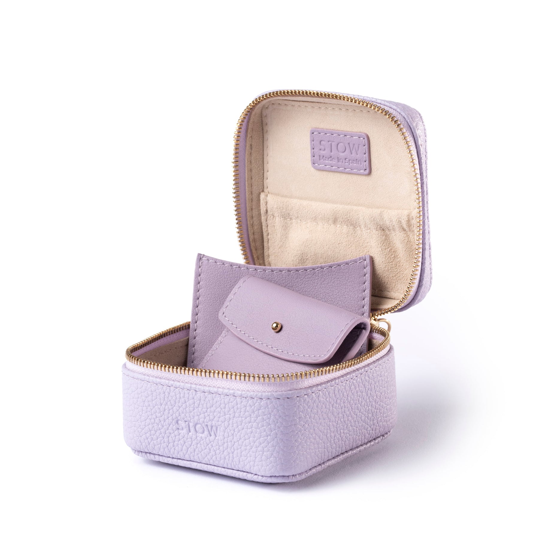 Hester Wild Lavender Leather Essentials Case