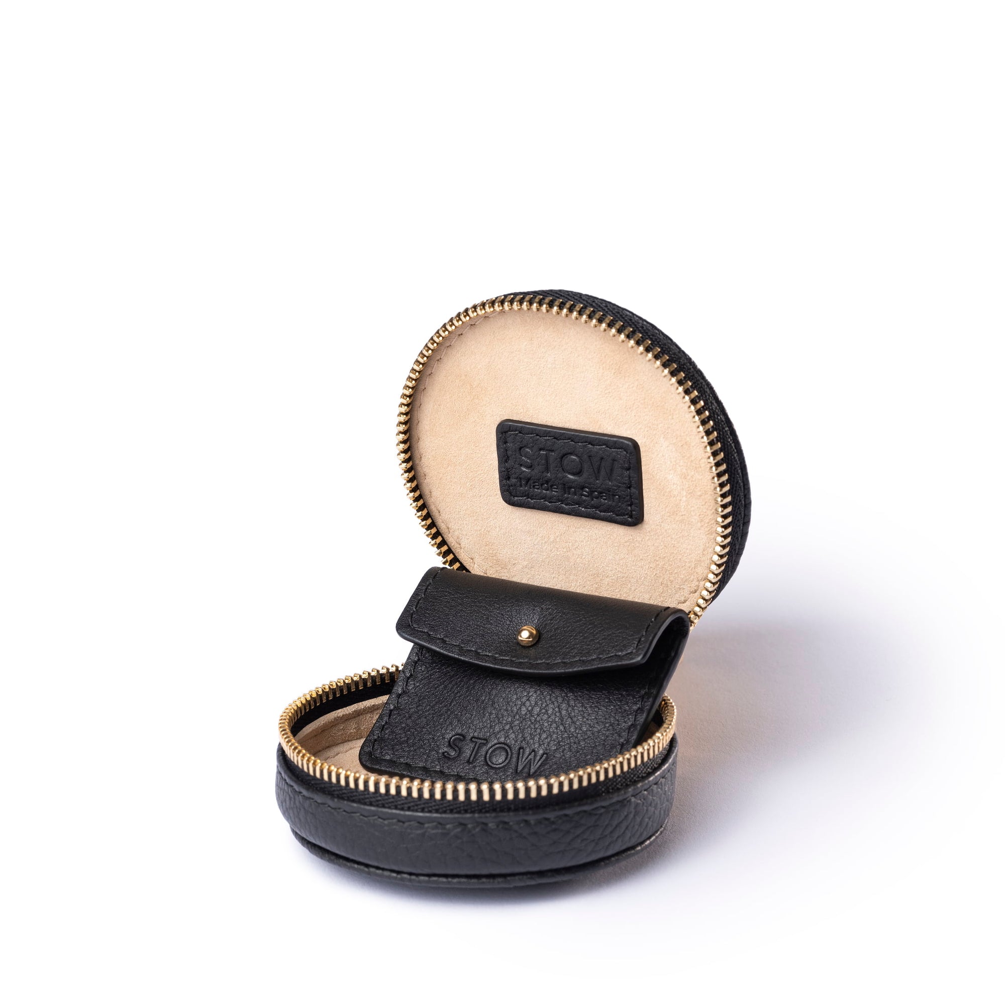 Black Leather Pocket Essentials Case