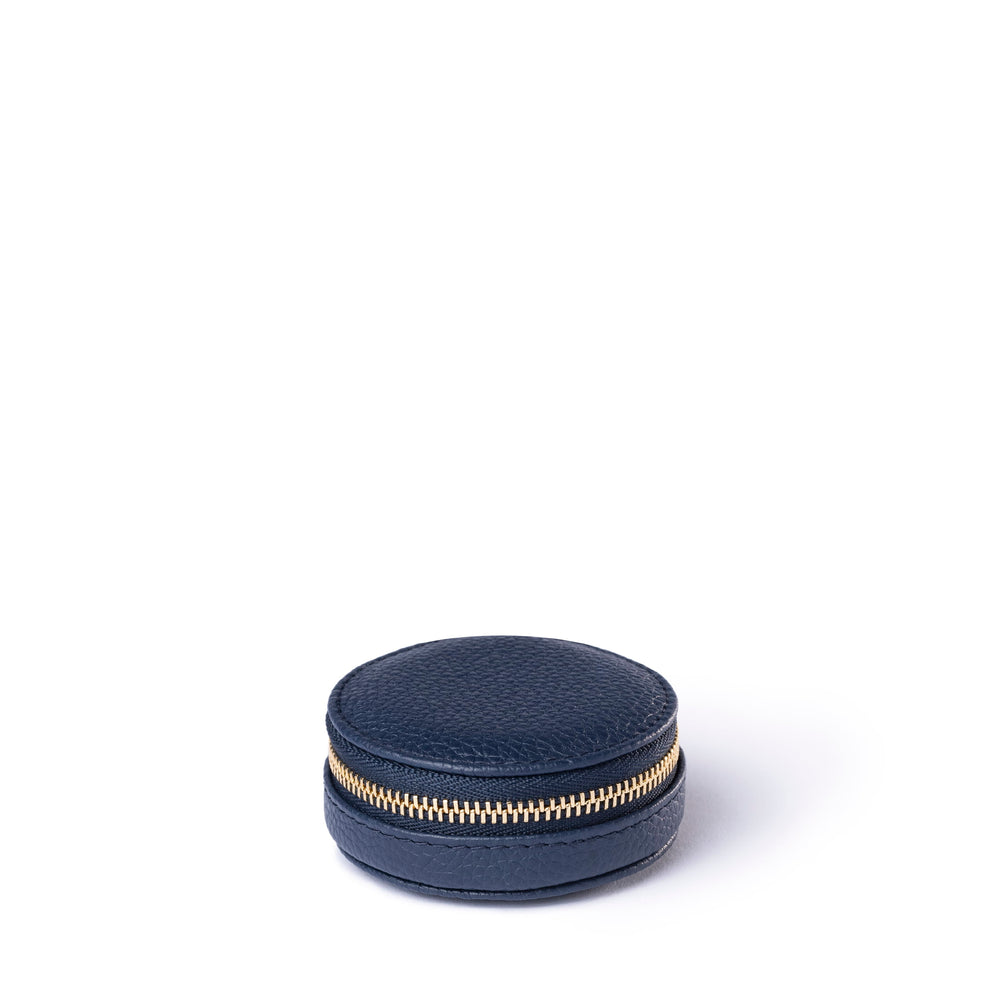 Navy Leather Pocket Essentials Case