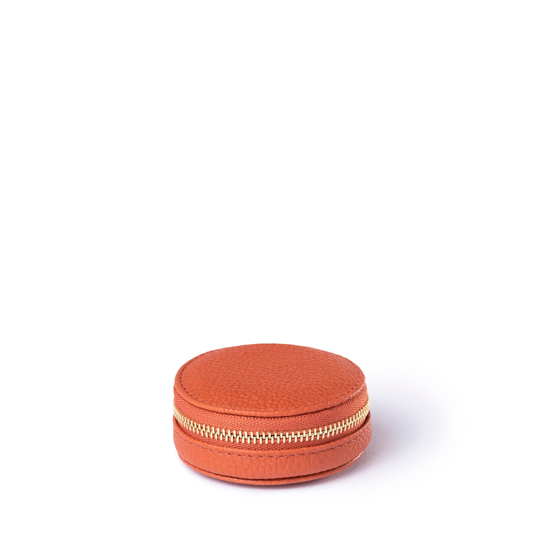 Clay Orange Leather Pocket Essentials Case